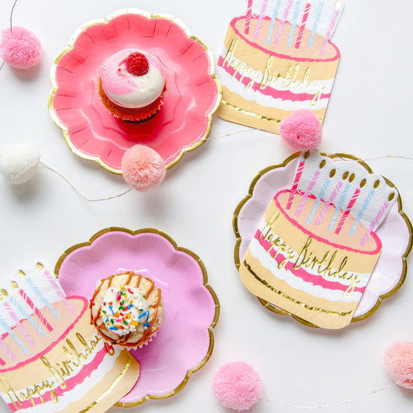Birthday Cake Shaped Napkins - 30 Pack | Birthday Party | – Talking ...